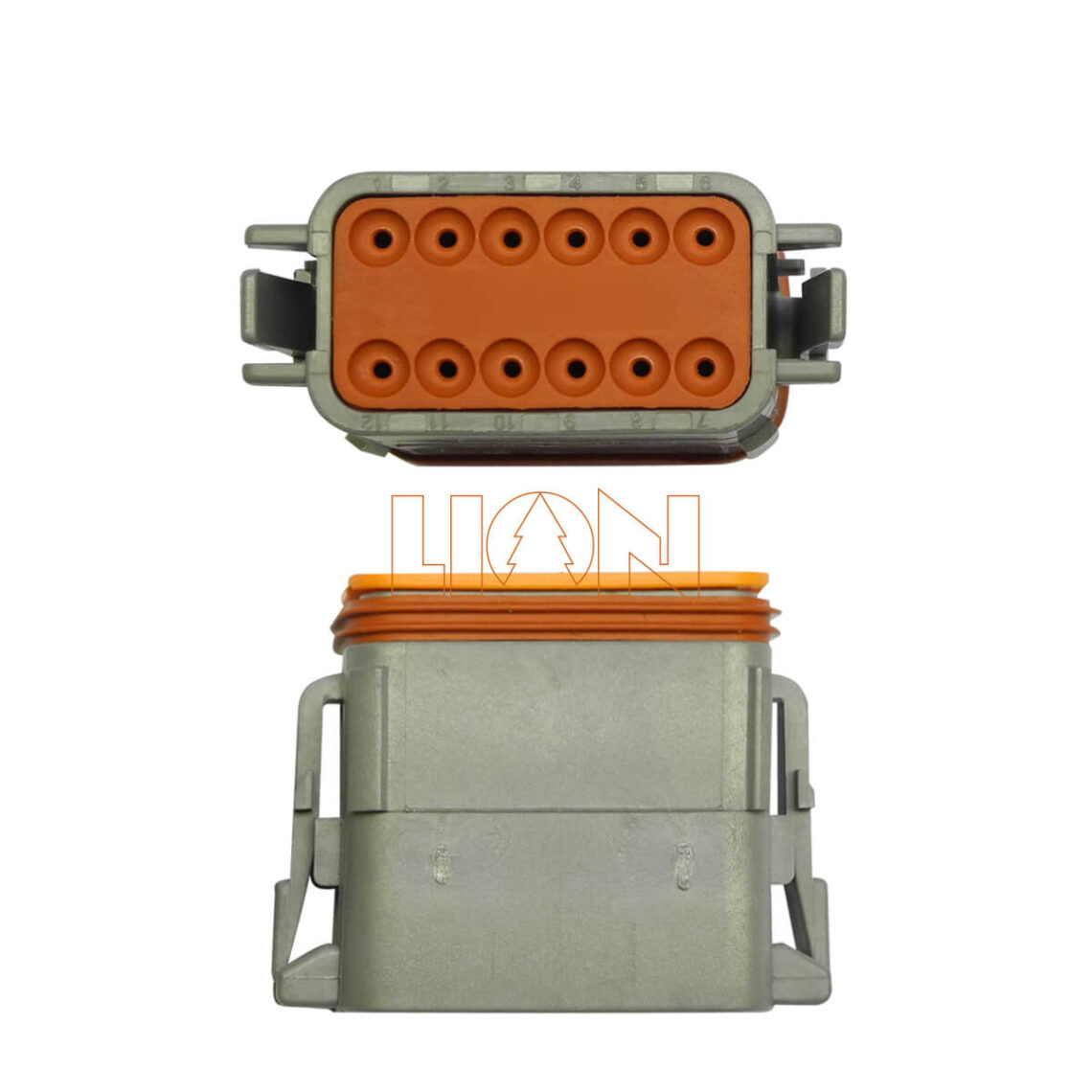 Conector femea 12 vias - Lion Equipamentos